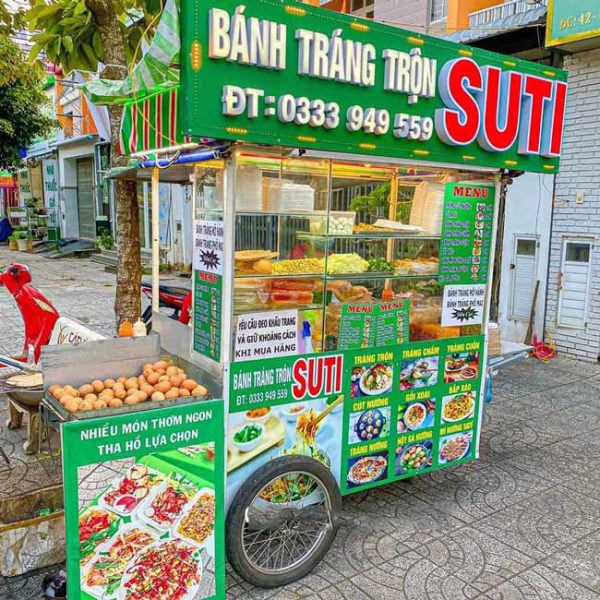 Xe Bánh Tráng Trộn Sự Linh Hoạt Và Sáng Tạo Trong Kinh Doanh Di động Inox Kiệt Phát